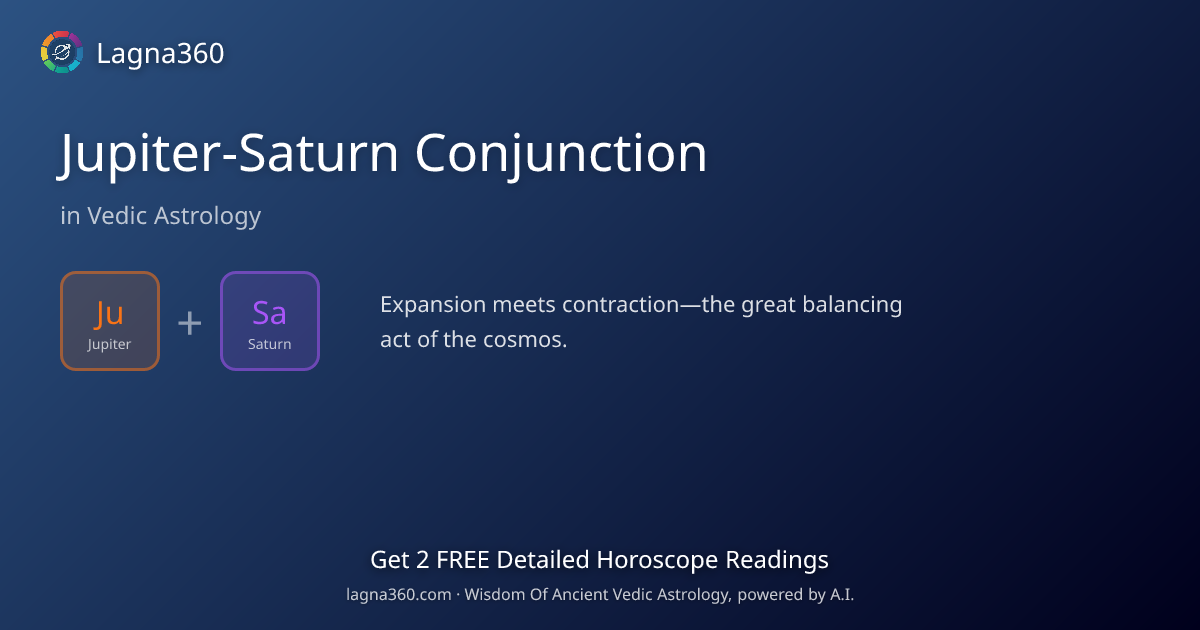 Jupiter-Saturn Conjunction in Vedic Astrology | Lagna360